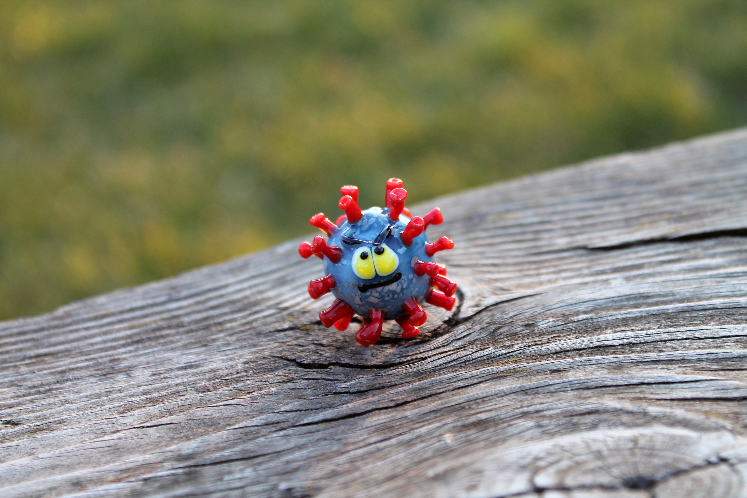 Glass Virus Sculpture Glass Figurine Virus Microbe Virus - Etsy