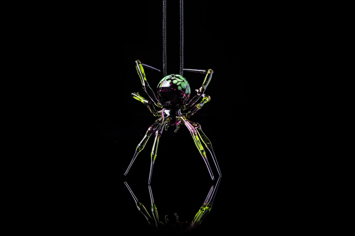 Pendant Spider Animals Glass Hanging Blown Glass Spider - Etsy