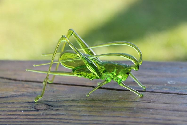 Grasshopper Glass Miniature, Migratory Locust Animals Glass, Hand Blown ...