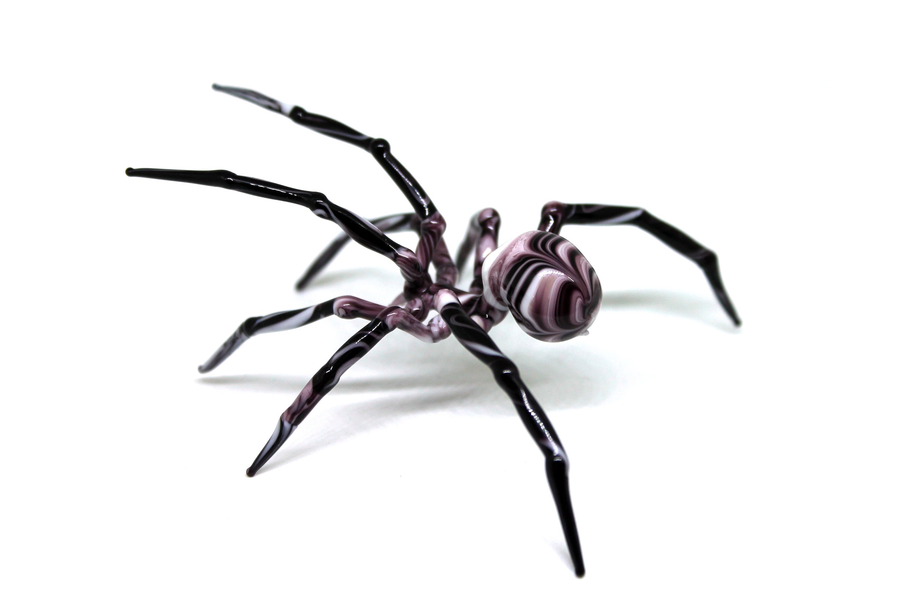 GLASS SPIDER Lampwork Handcrafted Glass Animal, Art Glass Spider ...