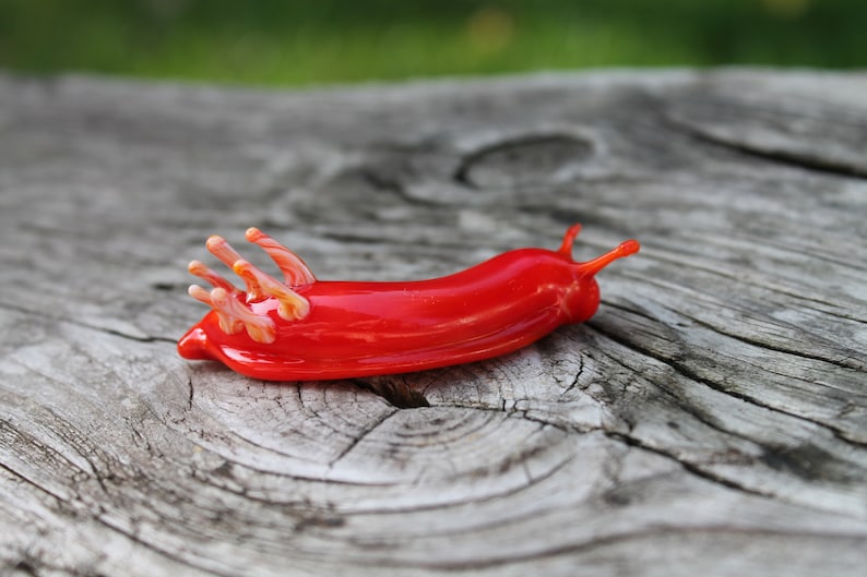 Nudibranch - Sea Slug Glass Sculpture - Slug Figure - Sea Slug ...