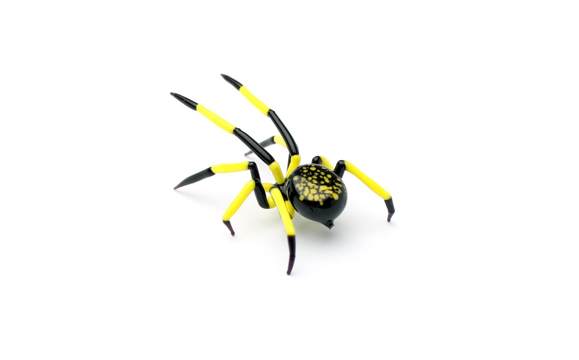 Glass Spider Spider Blown Glass Art Glass Sculpture Made of - Etsy