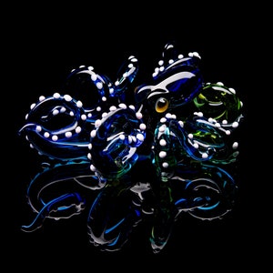 Glass Octopus, Octopus Art ,octopus Decor, Octopus Sculpture, Squid ...