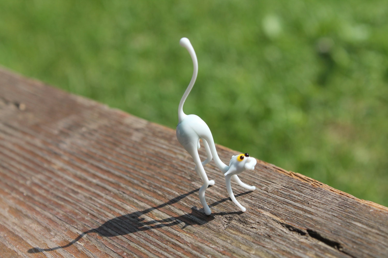 Glass Cat Miniature, Animals Glass, Art Glass Cat, Glass Blown Cat ...