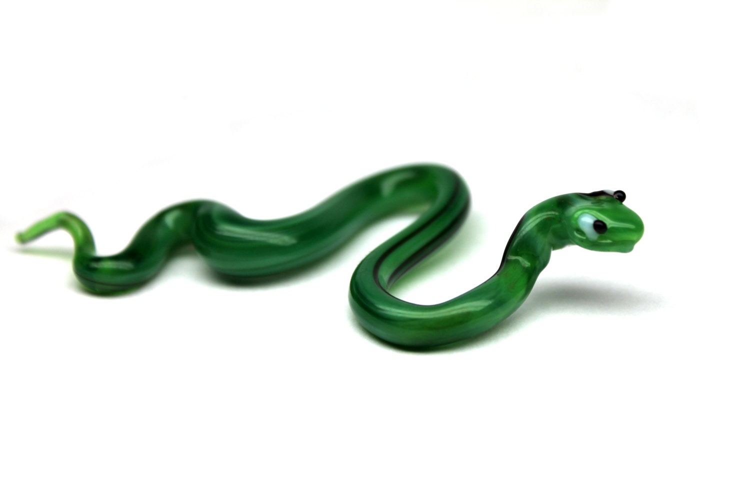 Glass Snake Figurine Hand-blown Collectible Art Glass - Etsy