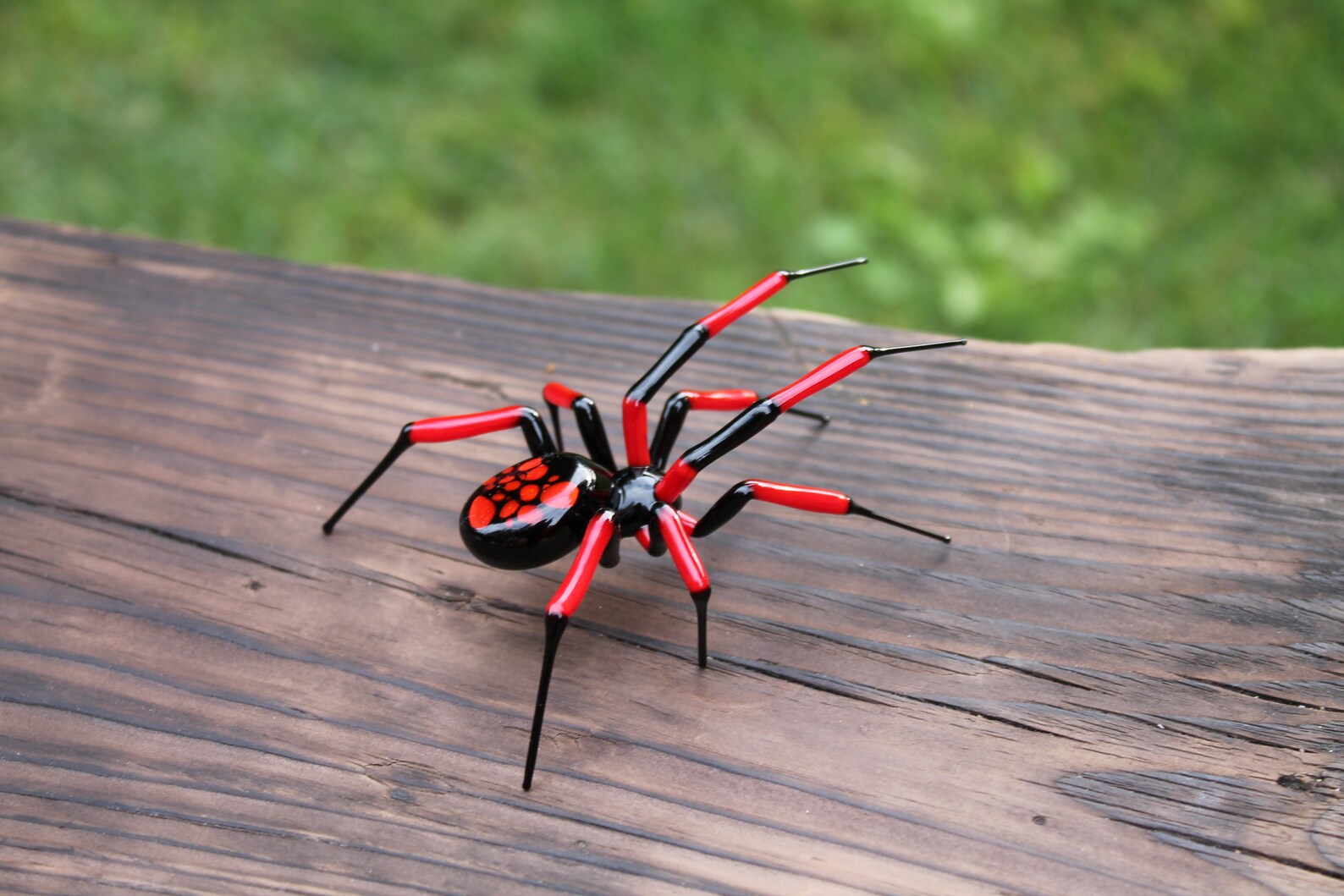 Glass Spider Figurine, Figurine Blown Glass Spider, Handblown Glass ...