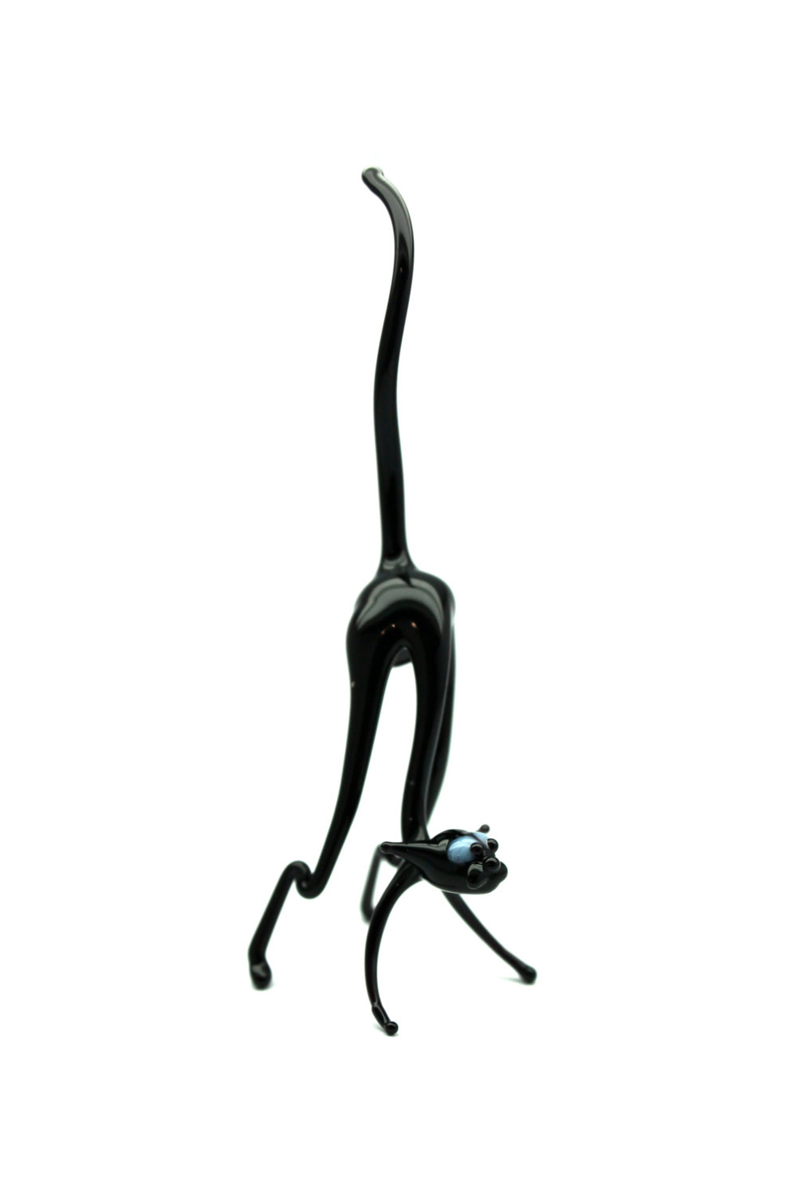 Glass Cat Miniature, Animals Glass, Art Glass Cat, Glass Blown Cat ...