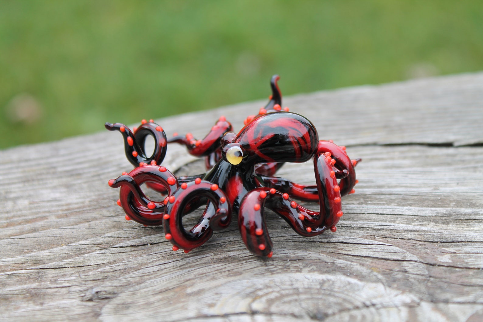 Blown Glass Octopus Glass Figurine Octopus Glass Ocean Octopus | Etsy