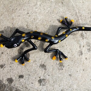 Spotted Salamander the Lizard Glass Salamander Figurine Blown Glass ...