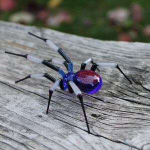 GLASS SPIDER Lampwork Handcrafted Glass Animal, Art Glass Spider ...