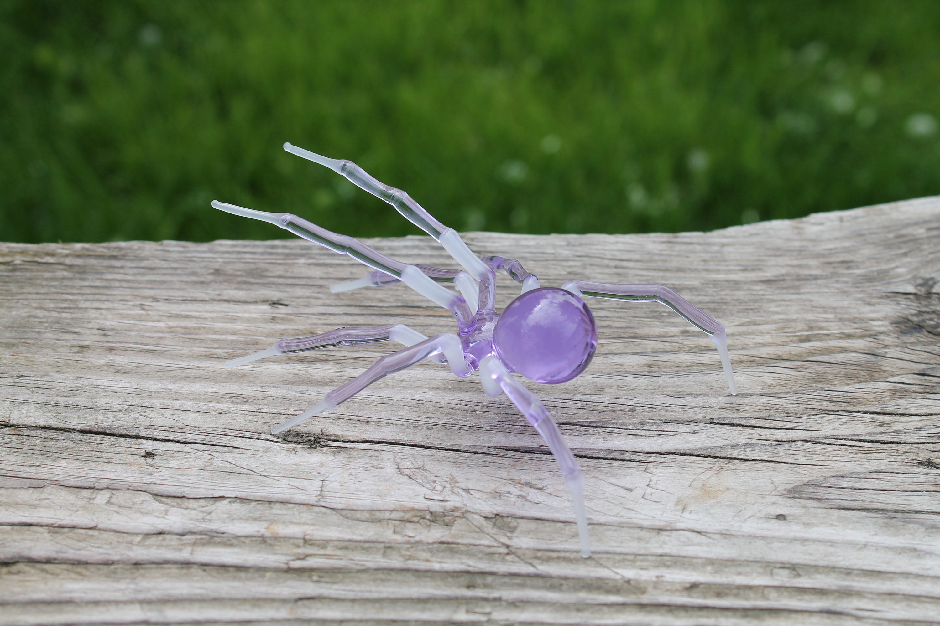 GLASS SPIDER Lampwork Handcrafted Glass Animal, Art Glass Spider ...