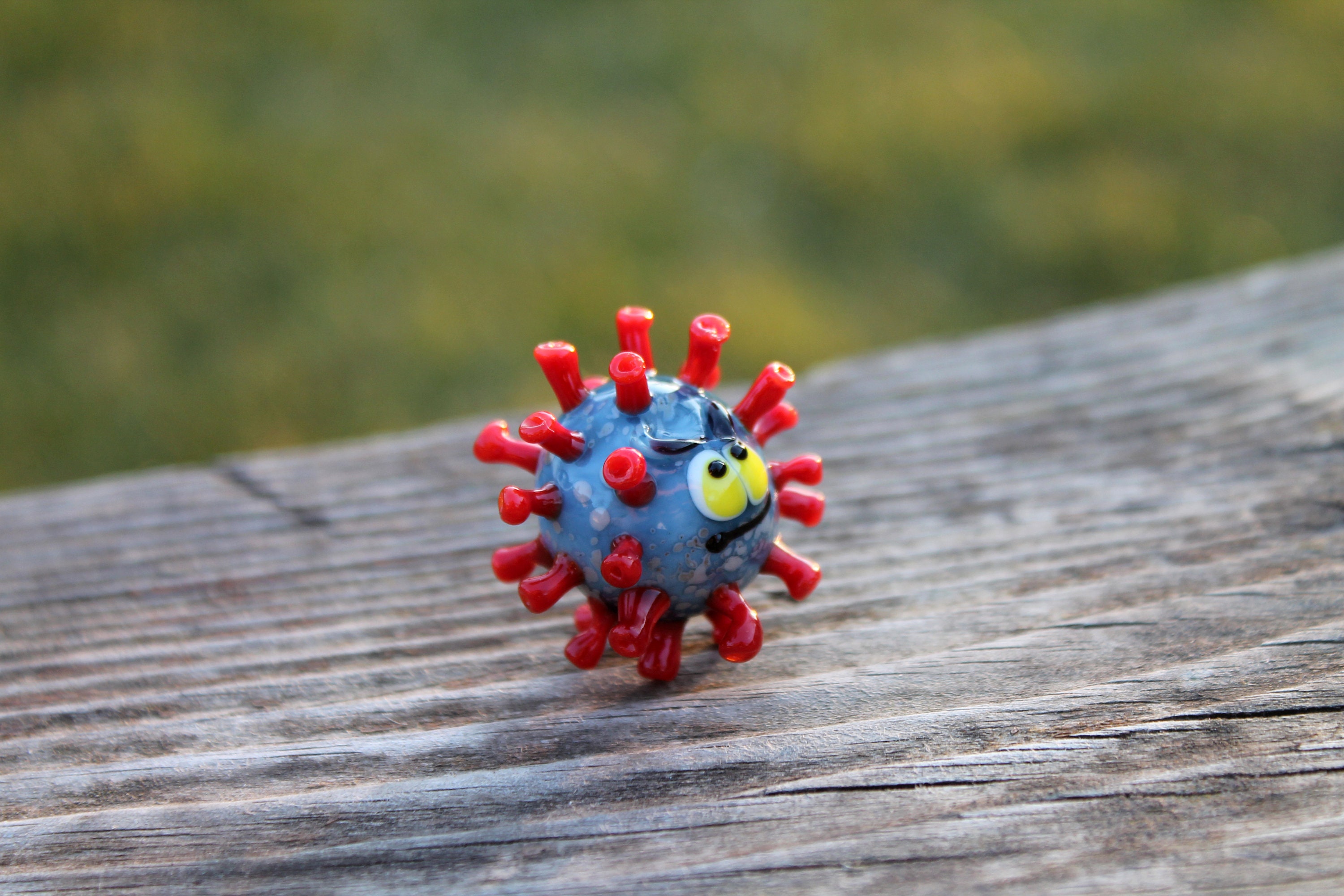 Glass Virus Sculpture Glass Figurine Virus Microbe Virus - Etsy