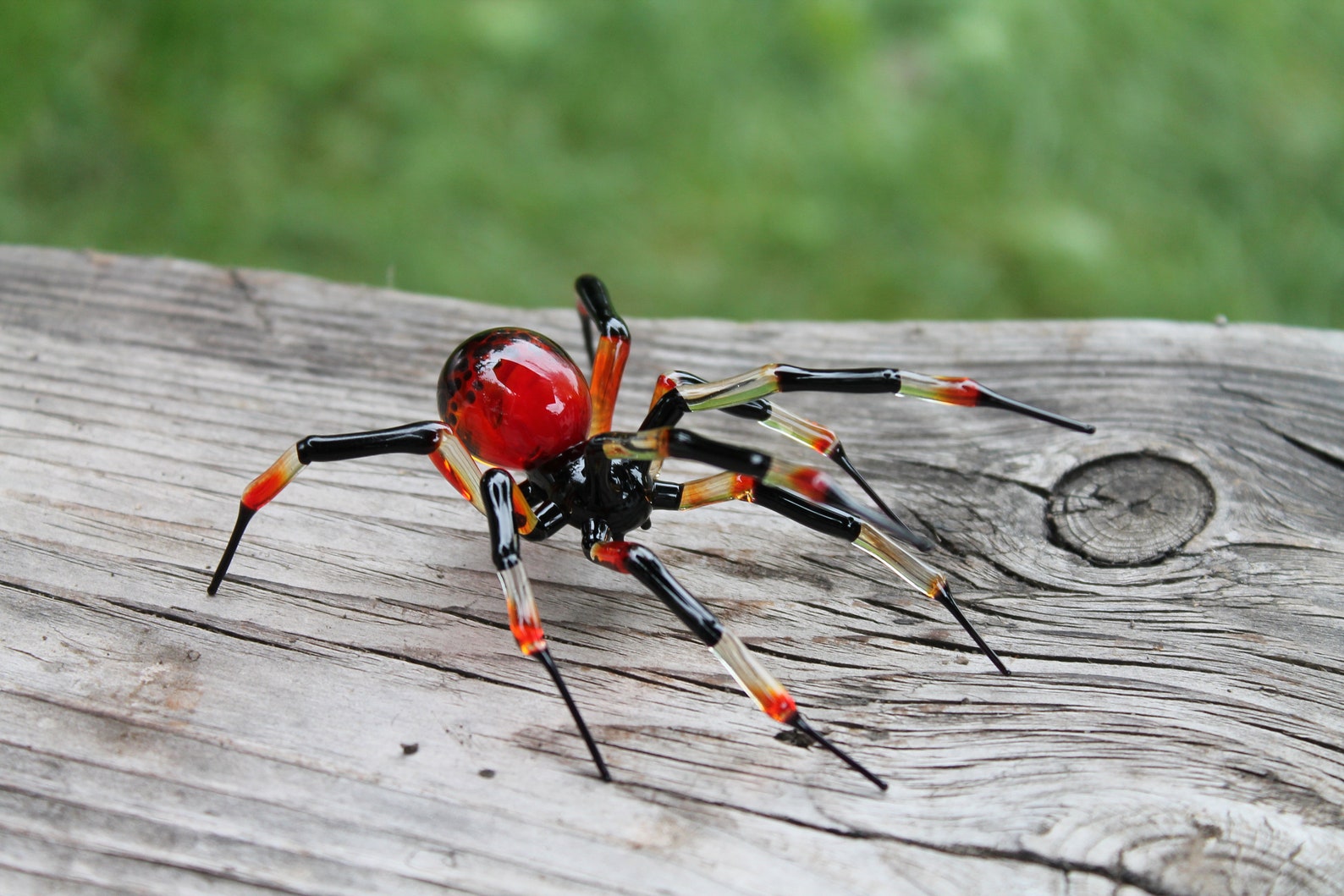 GLASS SPIDER Lampwork Handcrafted Glass Animal Art Glass - Etsy