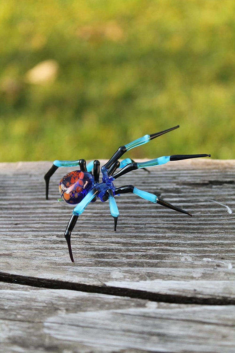 GLASS SPIDER Lampwork Handcrafted Glass Animal Art Glass - Etsy