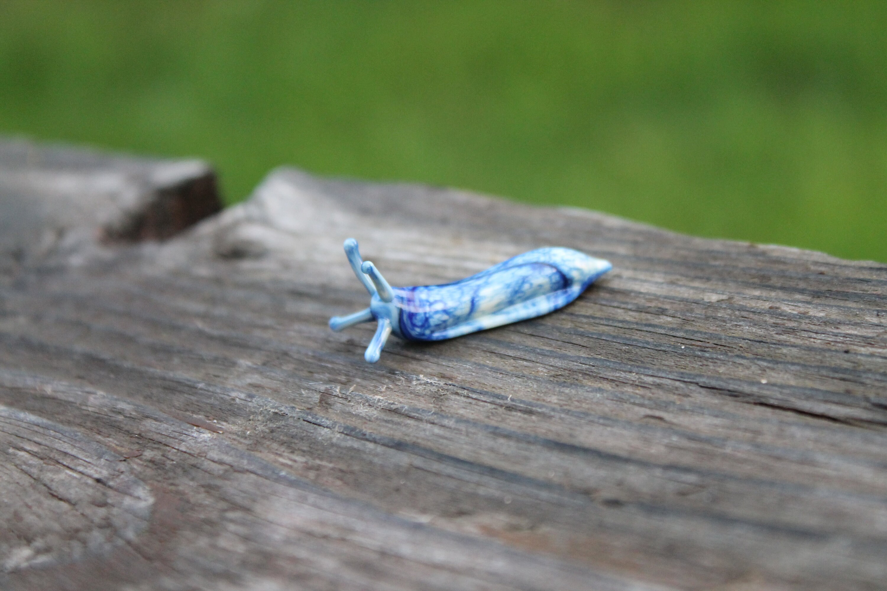 Spotted Slug glass sculpture GLASS SLUG lampwork Glass Slug | Etsy