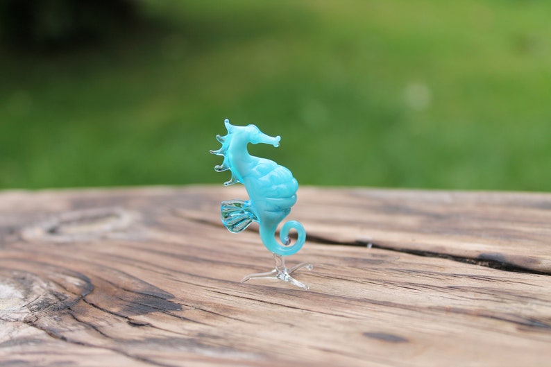 Glass Sea Horse, Sea Horse Ornament, Murano Sea Horse, Blown Glass ...