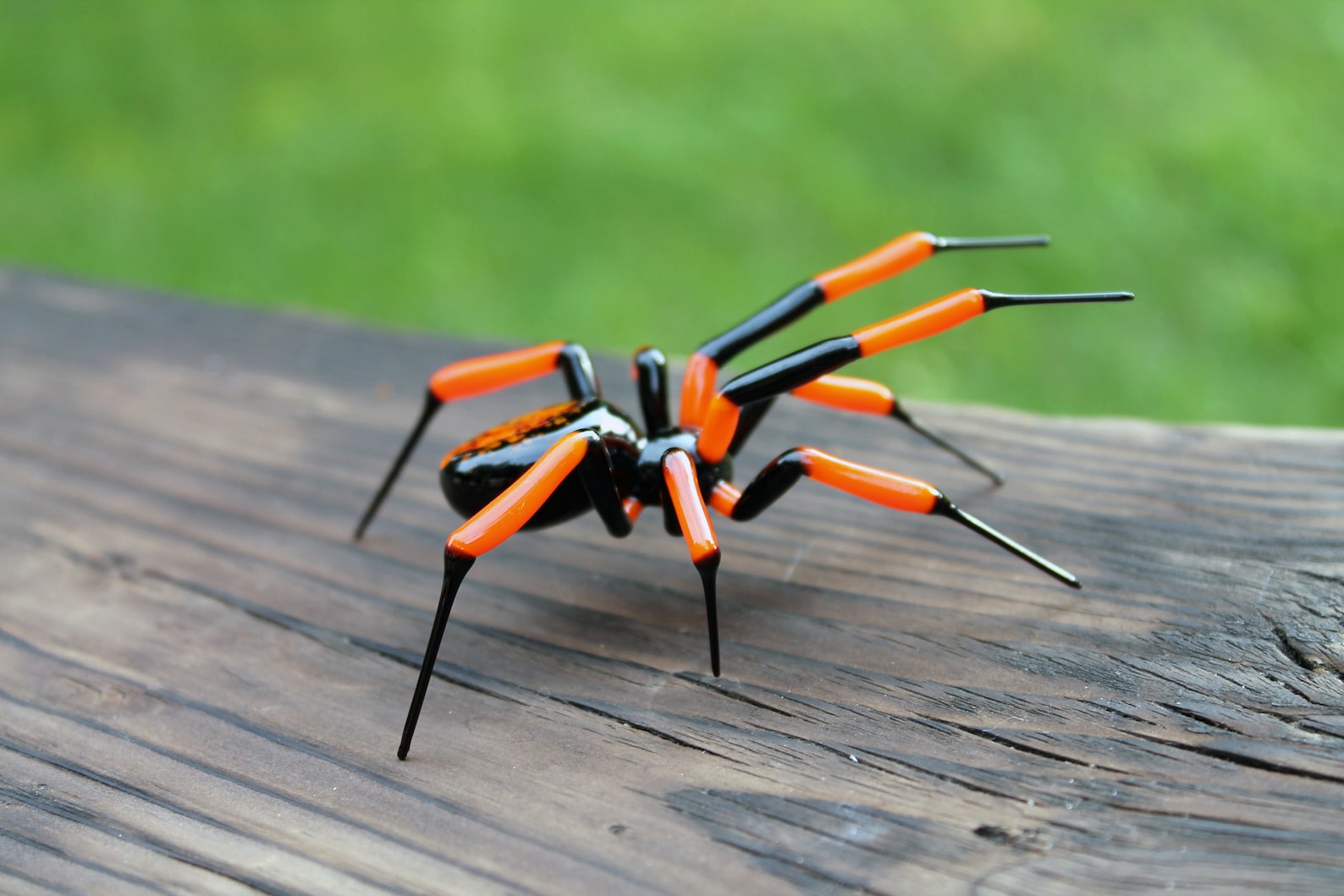 Glass Spider Figurine, Figurine Blown Glass Spider, Handblown Glass ...