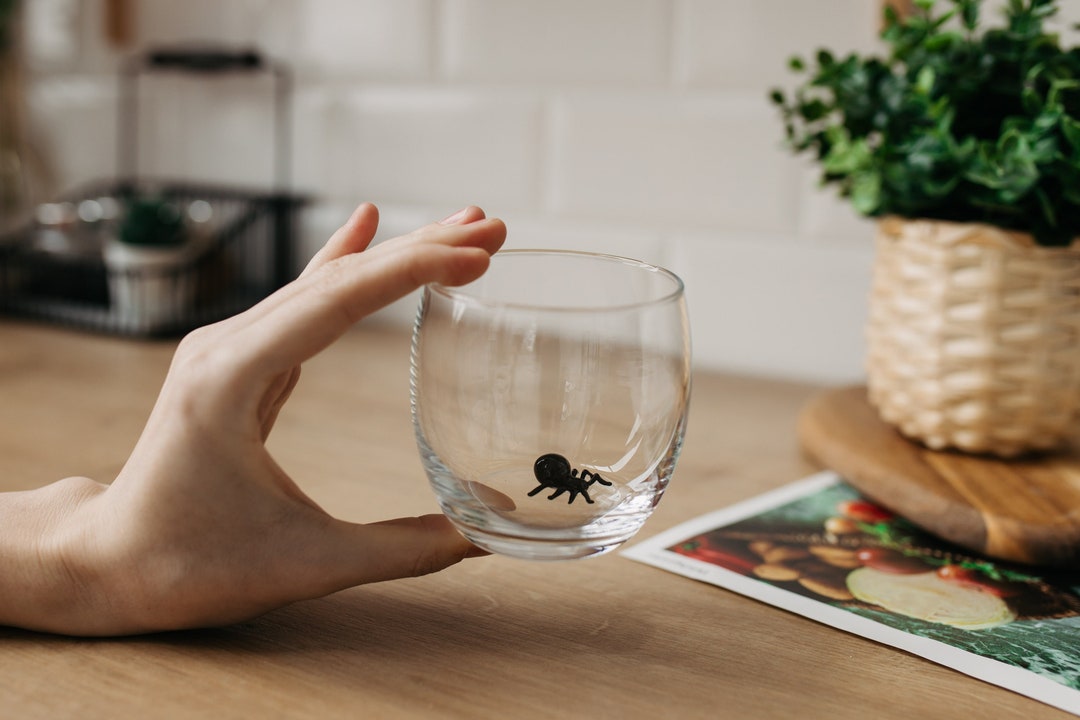 Spider Cup Glass Animal Spider Drink Glasses Figurine Spider Water Cup ...