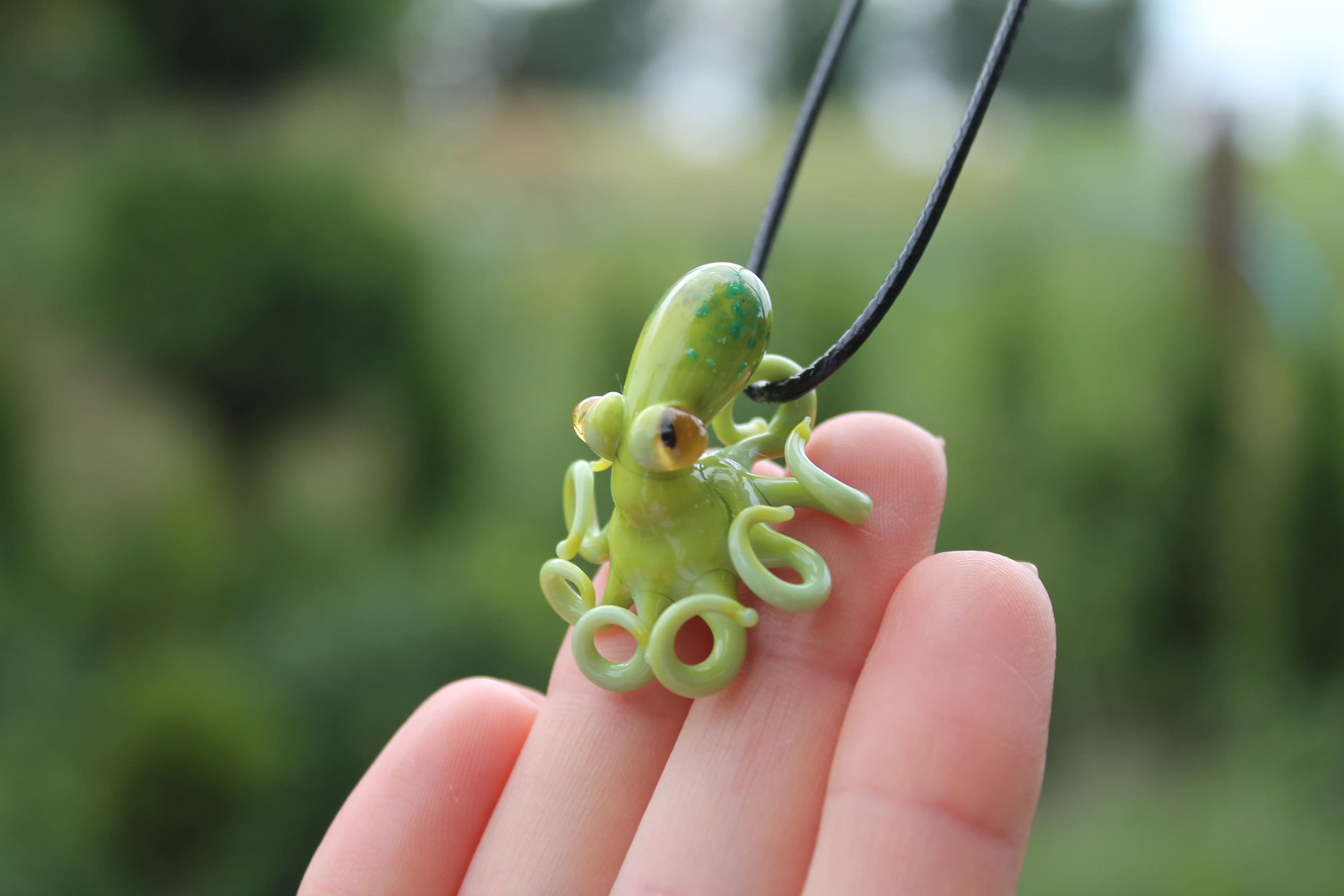 Small Octopus Jewelry Necklace Pendants Small Glass Octopus Pendant - Etsy