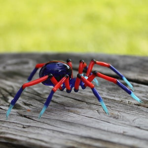 Glass Spider Figurine Glass Figurine Insects Figure Glass Sculpture ...