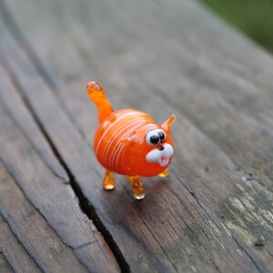 Glass Cat Miniature, Animals Glass, Art Glass Cat, Glass Blown Cat ...