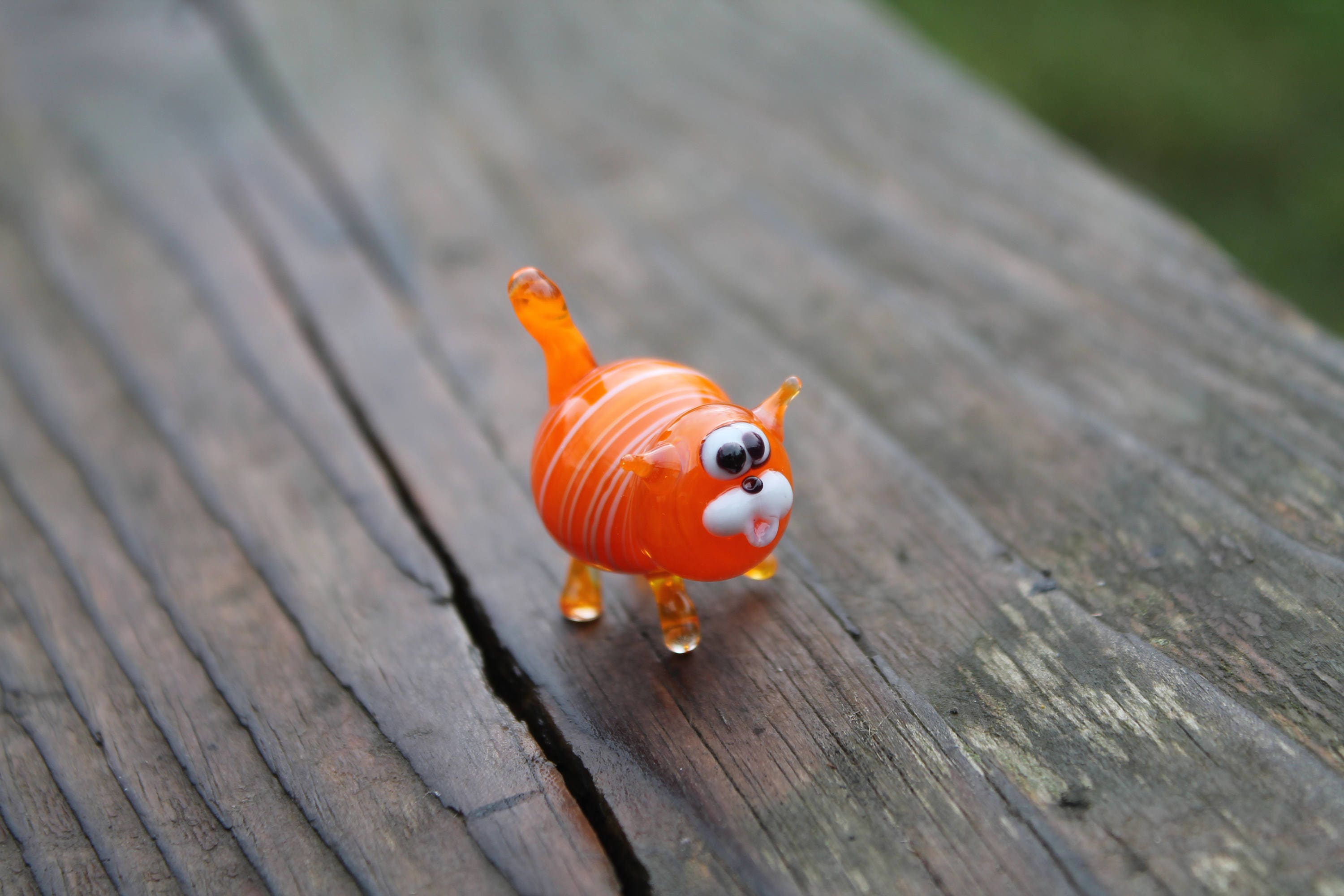 Glass Cat Miniature, Animals Glass, Art Glass Cat, Glass Blown Cat ...