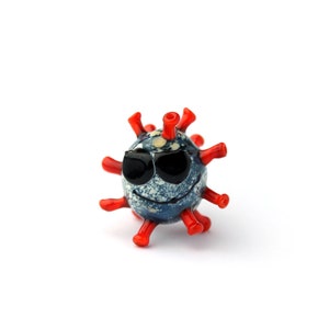 Glass Stuffed Virus Sculpture Glass Figurine Virus Microbe Virus Virus ...