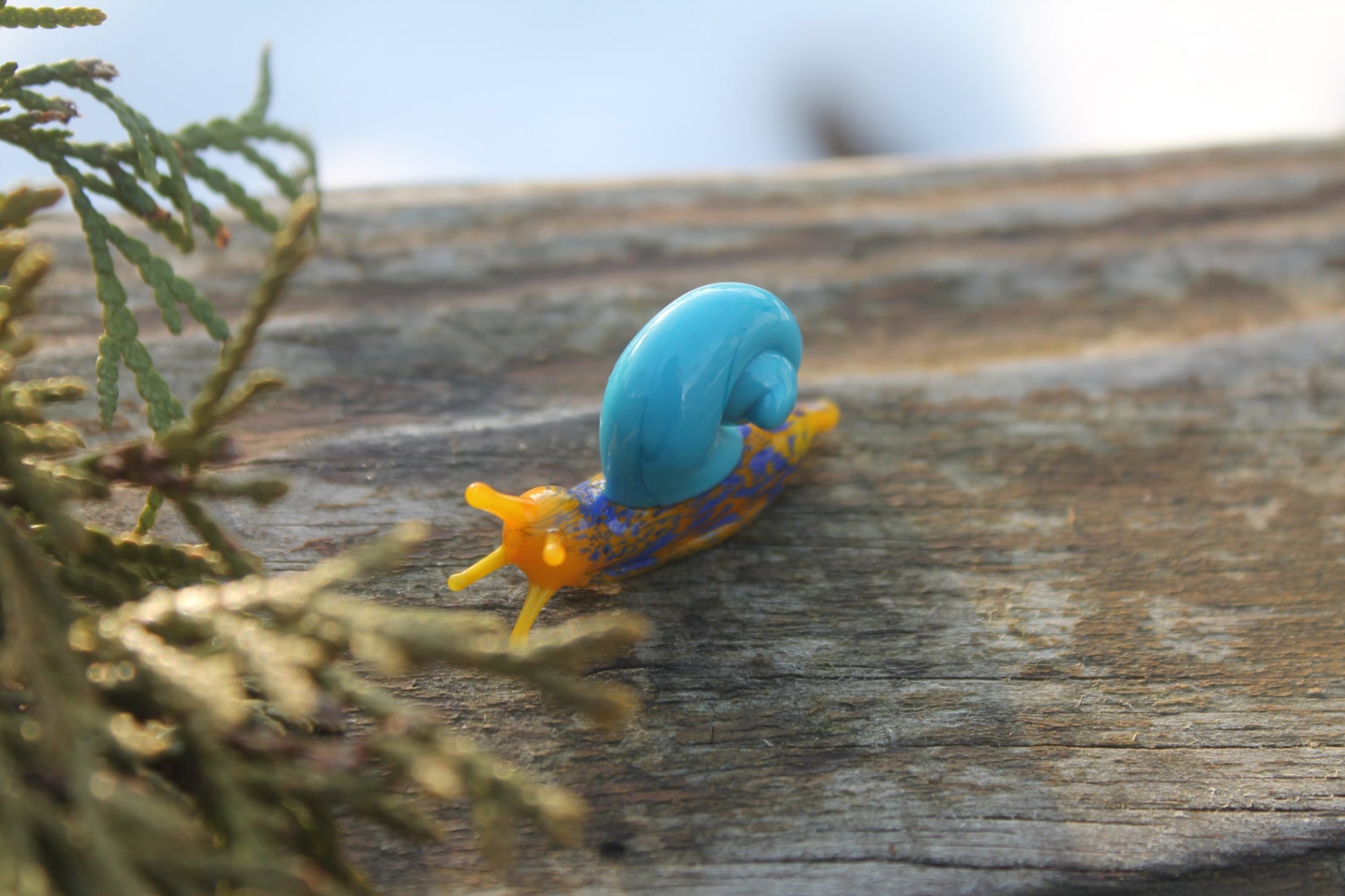 Snail Glass Sculpture GLASS SLUG Lampwork Glass Snail Handcrafted - Etsy