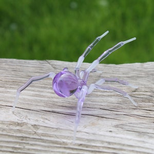 GLASS SPIDER Lampwork Handcrafted Glass Animal, Art Glass Spider ...
