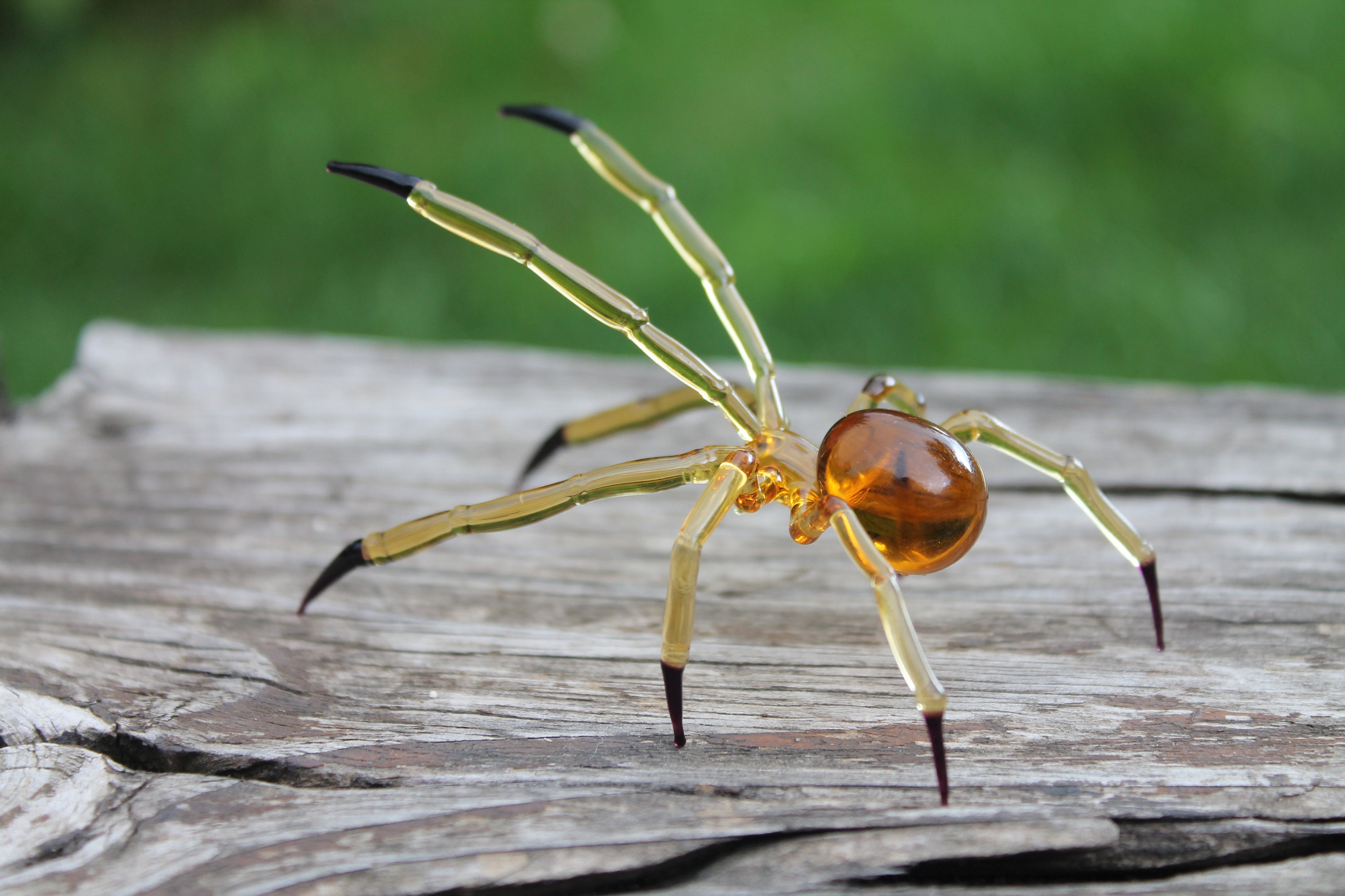 Glass Hand-blown Glass Spider Collectible Figurine Glass - Etsy