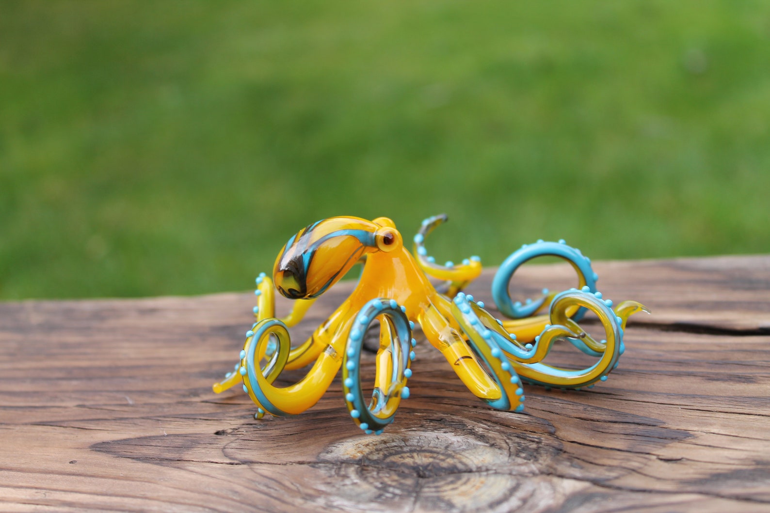 Blown Glass Octopus Glass Figurine Octopus Glass Ocean Octopus - Etsy