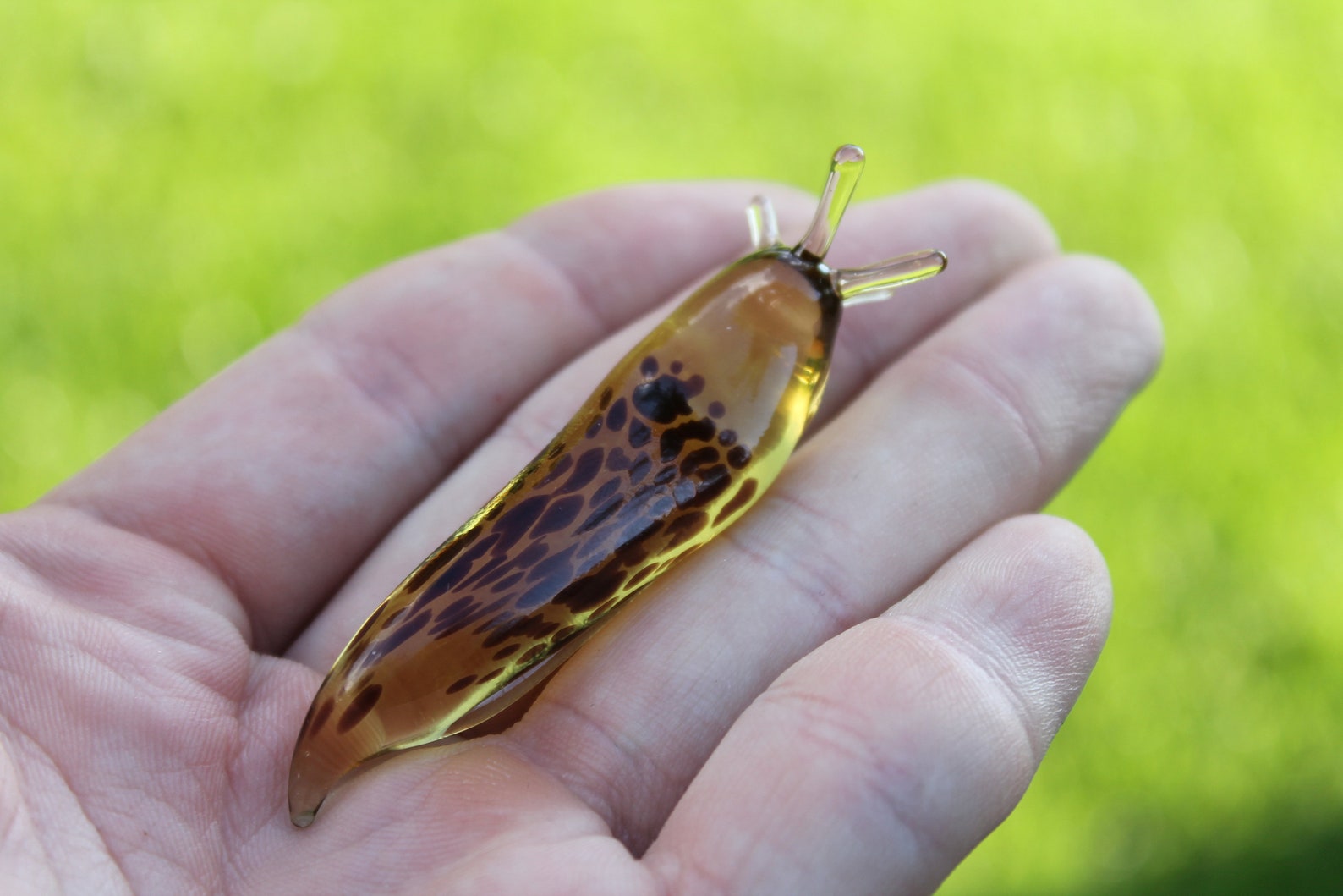 Spotted Slug Glass Sculpture GLASS SLUG Lampwork Glass Animals - Etsy