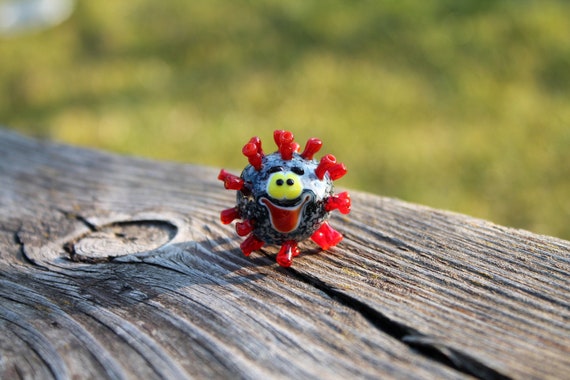 Glass Virus Sculpture Glass Figurine Virus Microbe Virus - Etsy