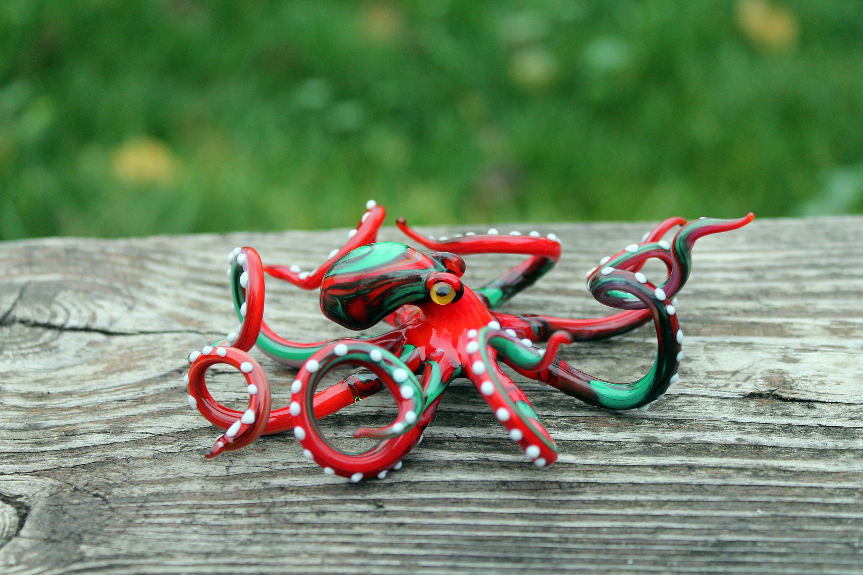 Blown Glass Octopus Glass Ocean Octopus Glass Polpo Octopus | Etsy