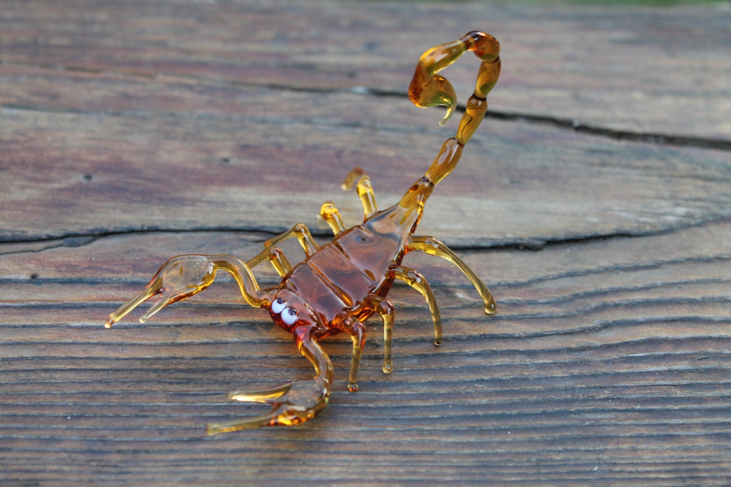 Black Glass Scorpion Figurine Glass Scorpio Scorpion Glass | Etsy