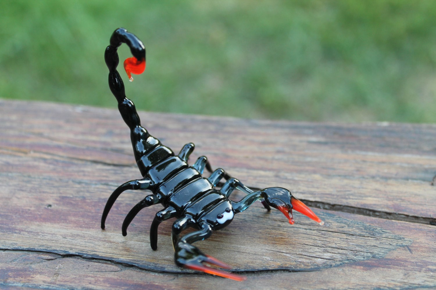 Black Glass Scorpion Figurine Glass Scorpio Scorpion Glass Miniature ...