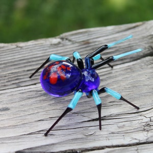 Art Glass Spider Sculpture Glass Figurine Art Insect Blown Glass Spider ...