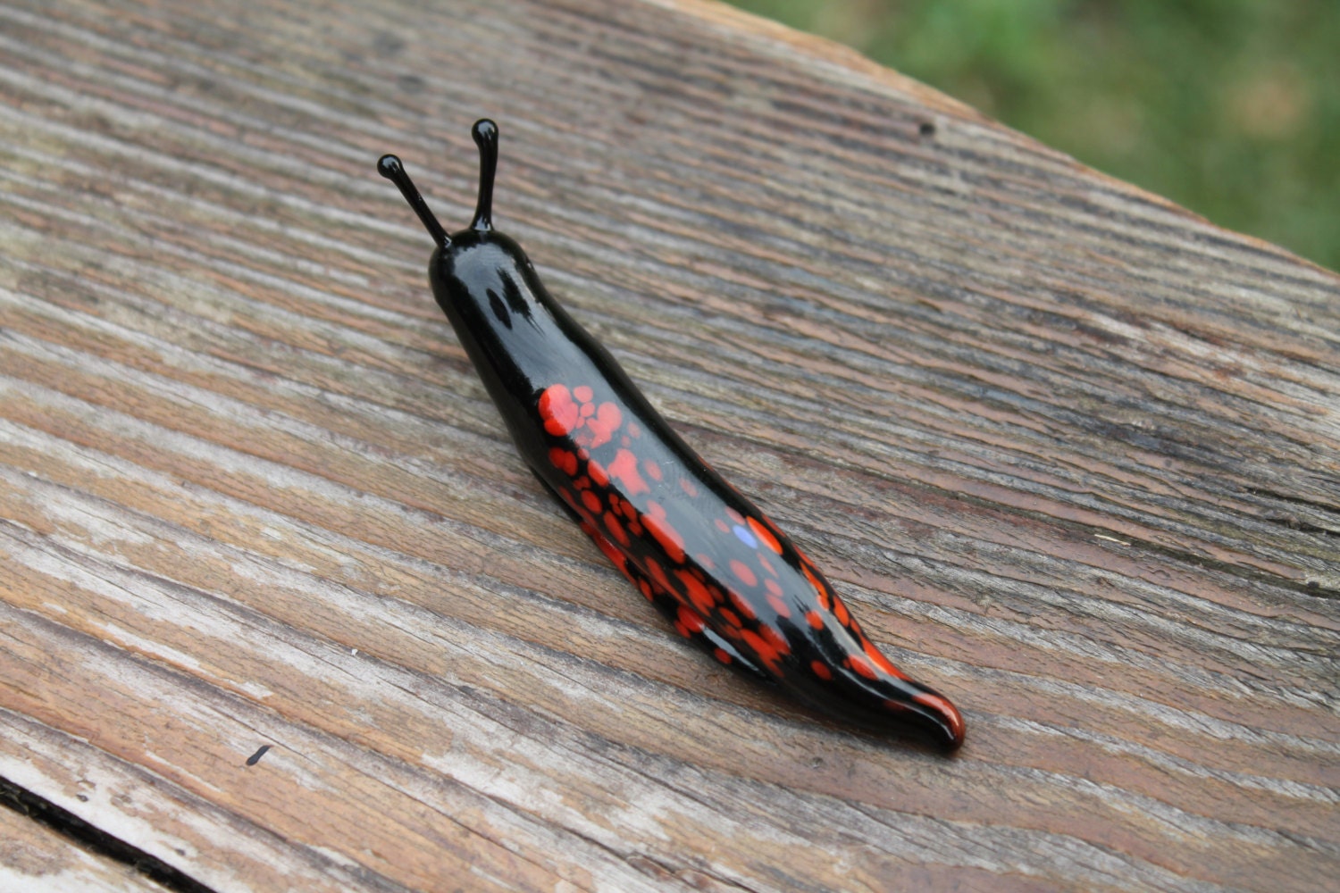 Spotted Slug Glass Sculpture GLASS SLUG Lampwork Glass Animals - Etsy