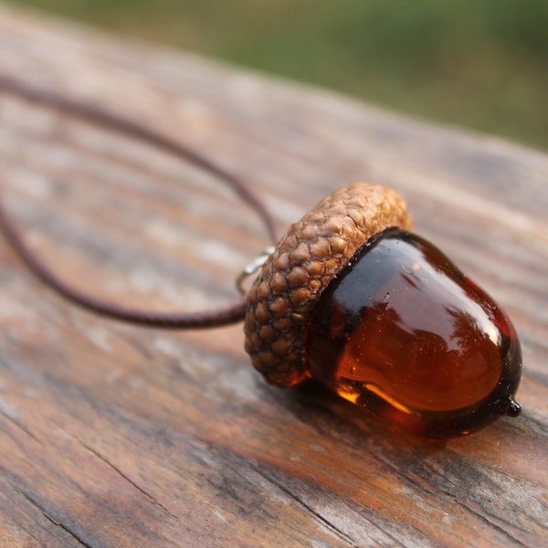 Glass Acorn - Etsy
