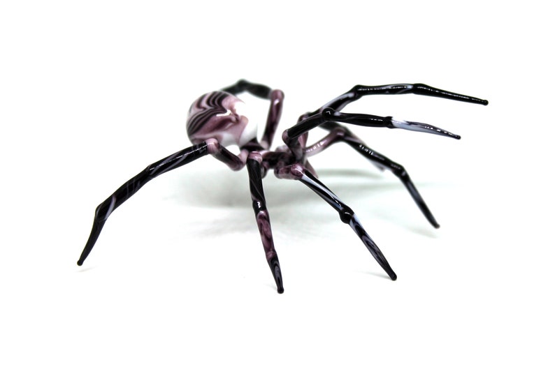 GLASS SPIDER Lampwork Handcrafted Glass Animal, Art Glass Spider ...
