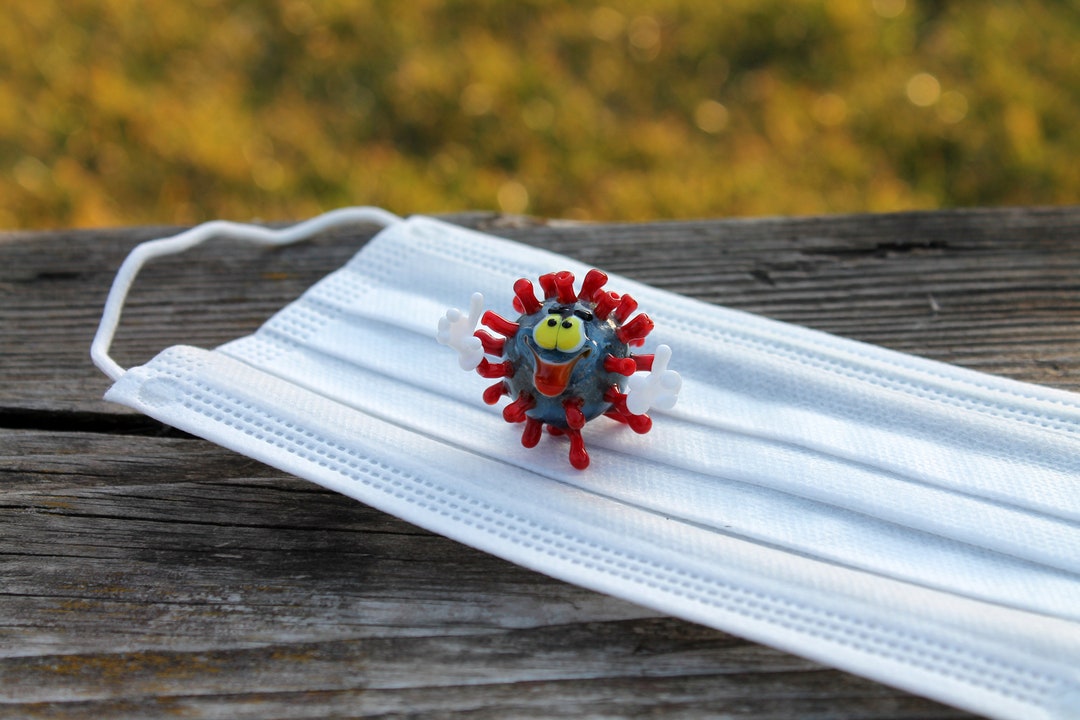 Glass Virus Sculpture - Glass Figurine Virus - Microbe Virus - Virus ...