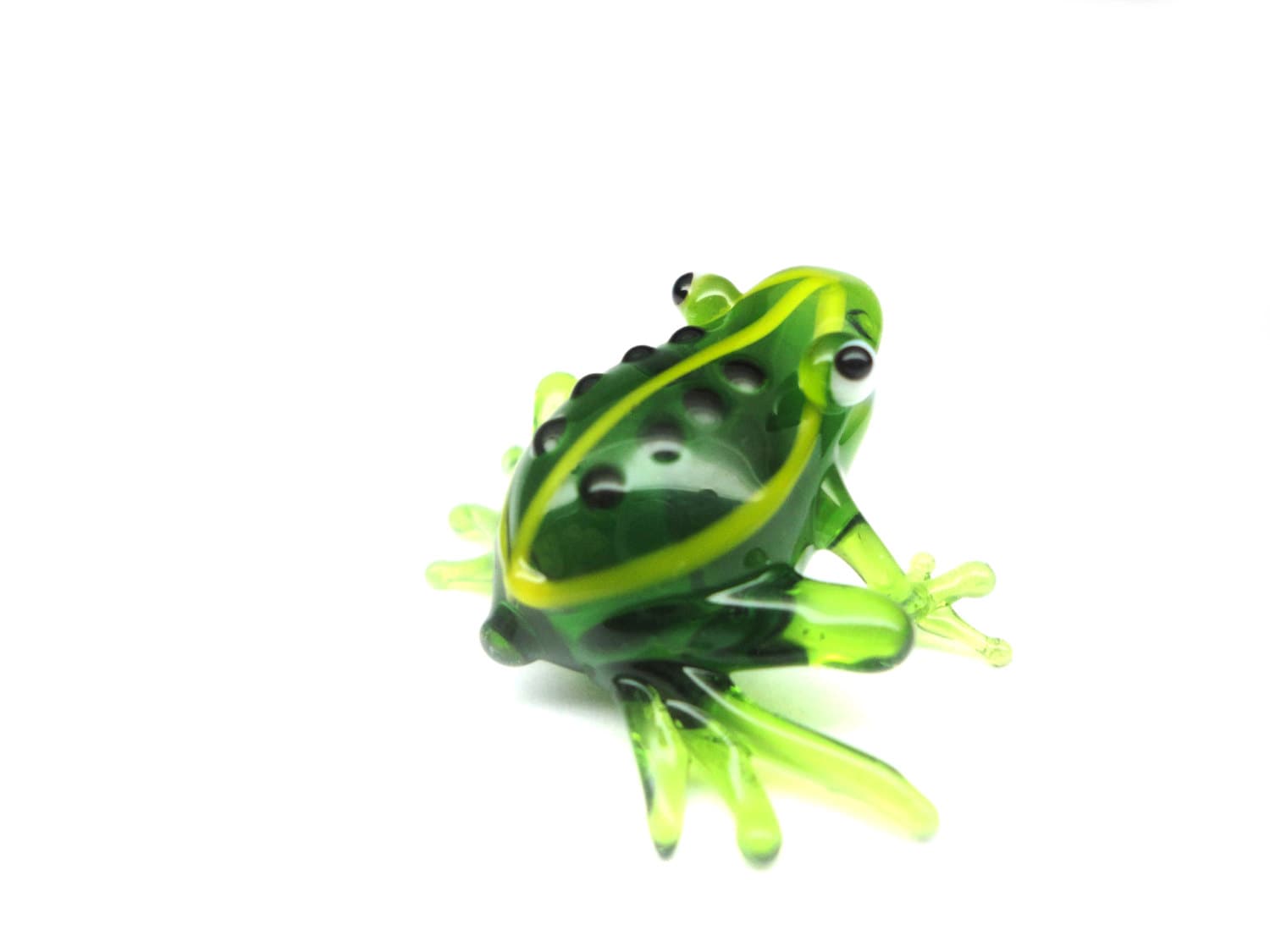 Glass Frog Hand-blown Collectible Figurine, Art Glass, Blown Glass ...