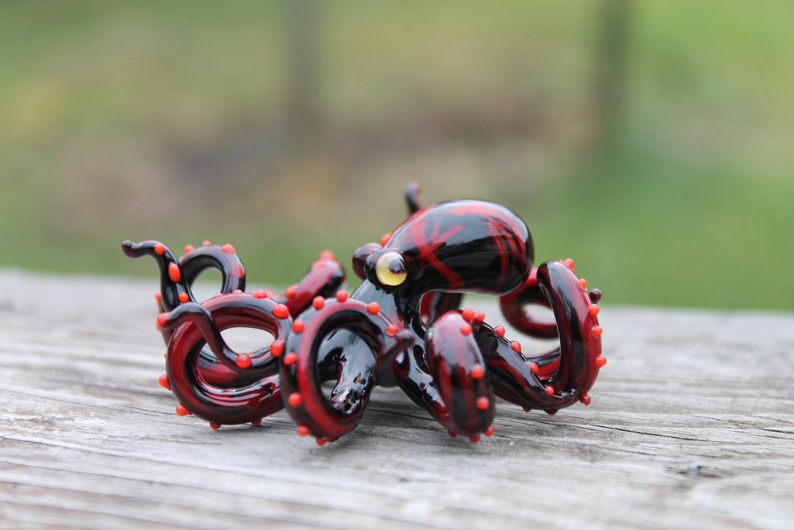 Blown Glass Octopus Glass Figurine Octopus Glass Ocean Octopus | Etsy