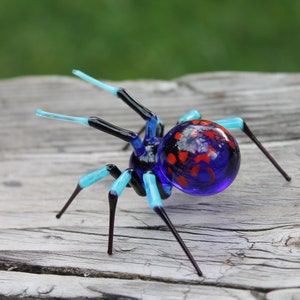 Art Glass Spider Sculpture Glass Figurine Art Insect Blown Glass Spider ...