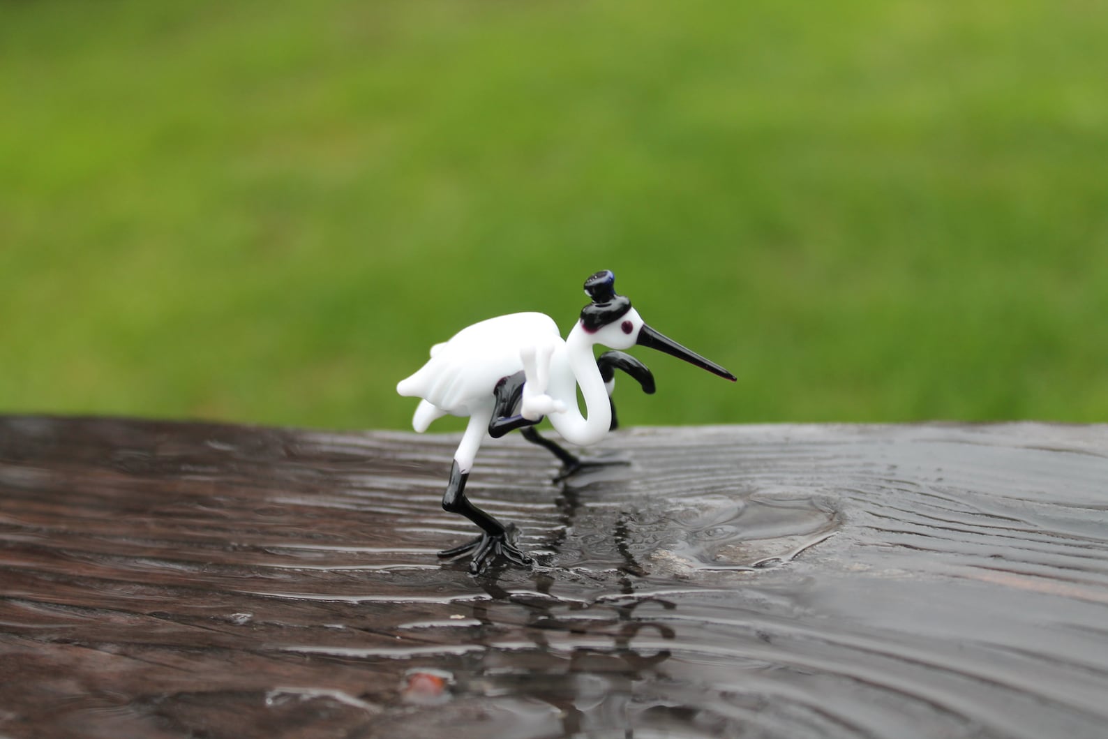 Glass Heron Bird Glass Sculpture Heron With Hands Birds With - Etsy