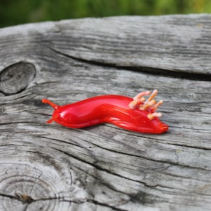 Nudibranch - Sea Slug Glass Sculpture - Slug Figure - Sea Slug ...