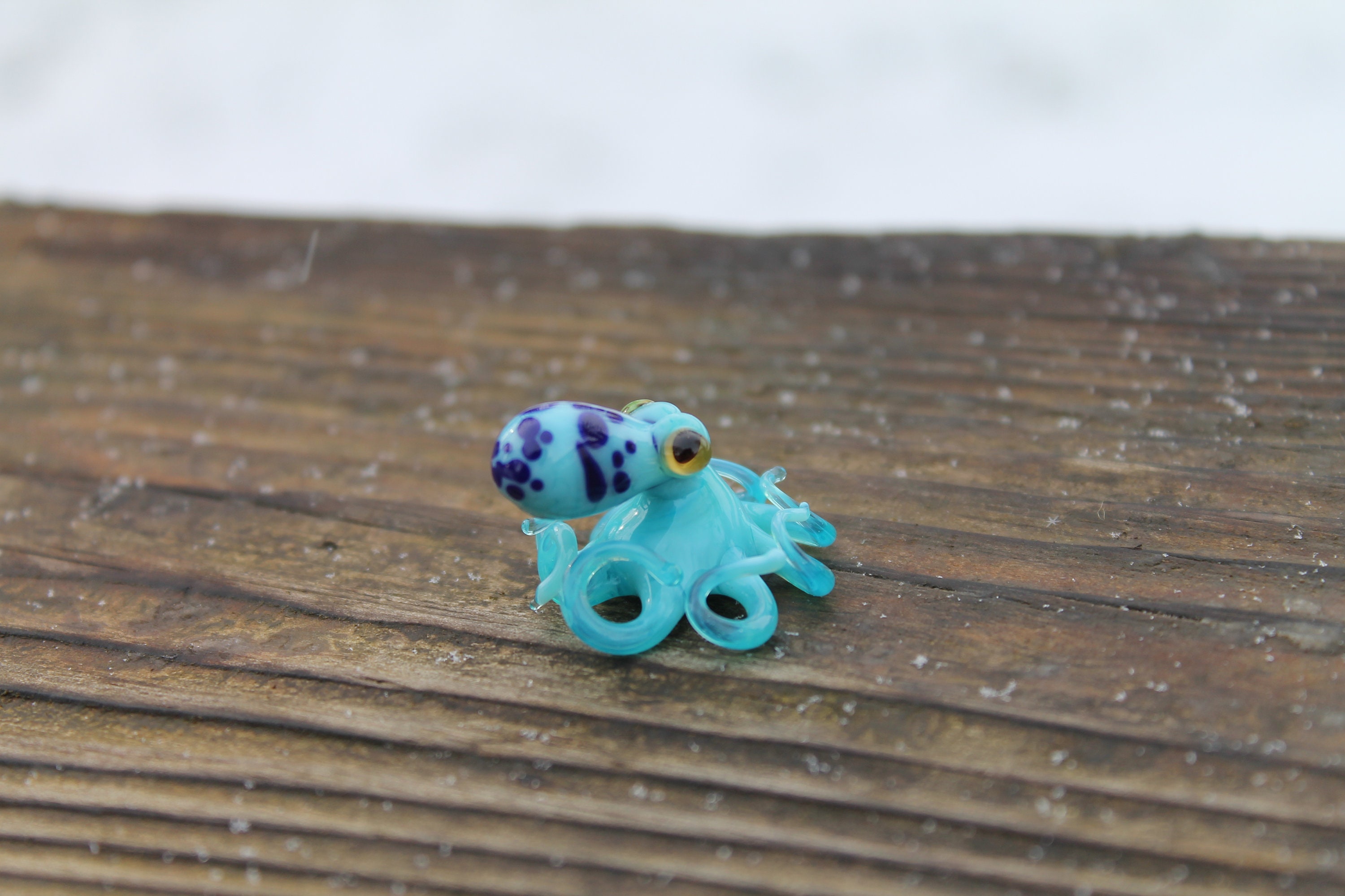 Small Octopus Glass Figurine Octopus - Etsy