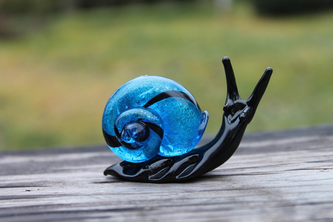 Snail Glass Sculpture Glass Snail Snail Figure Glass Snail Figurine ...