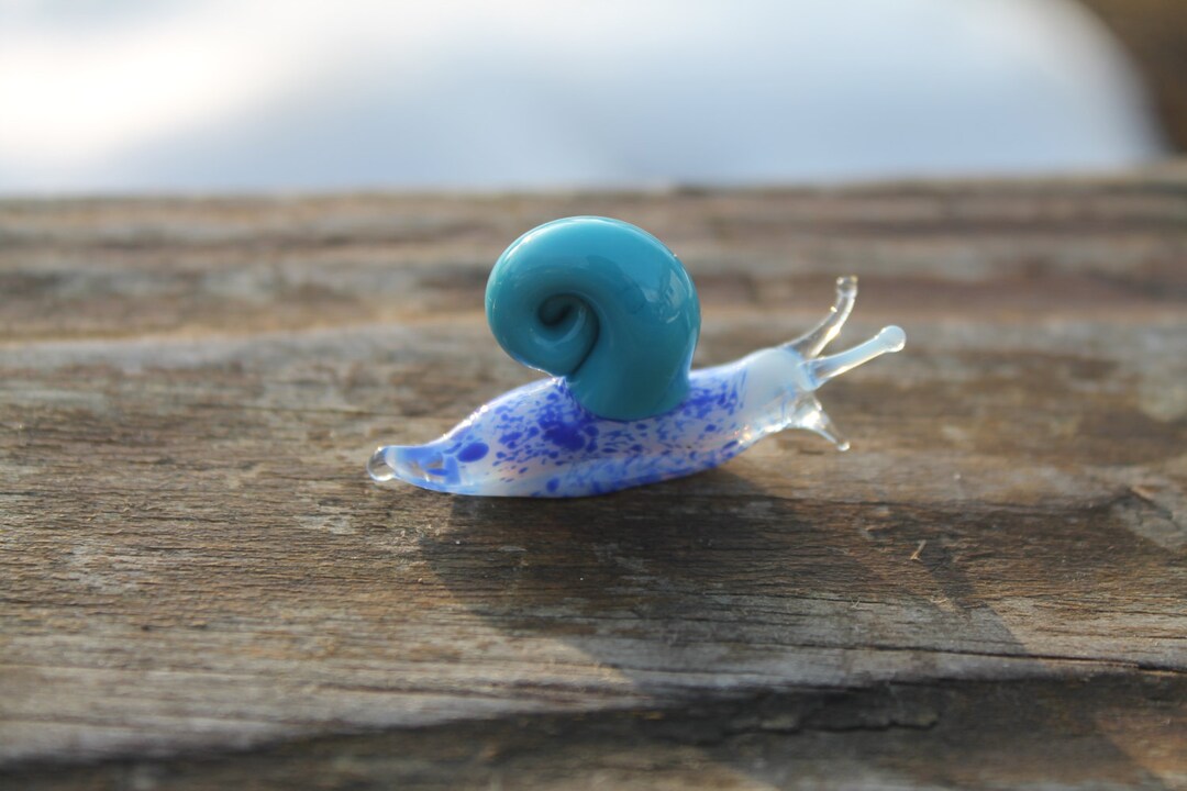 Snail Glass Sculpture GLASS SLUG Lampwork Glass Snail Handcrafted - Etsy