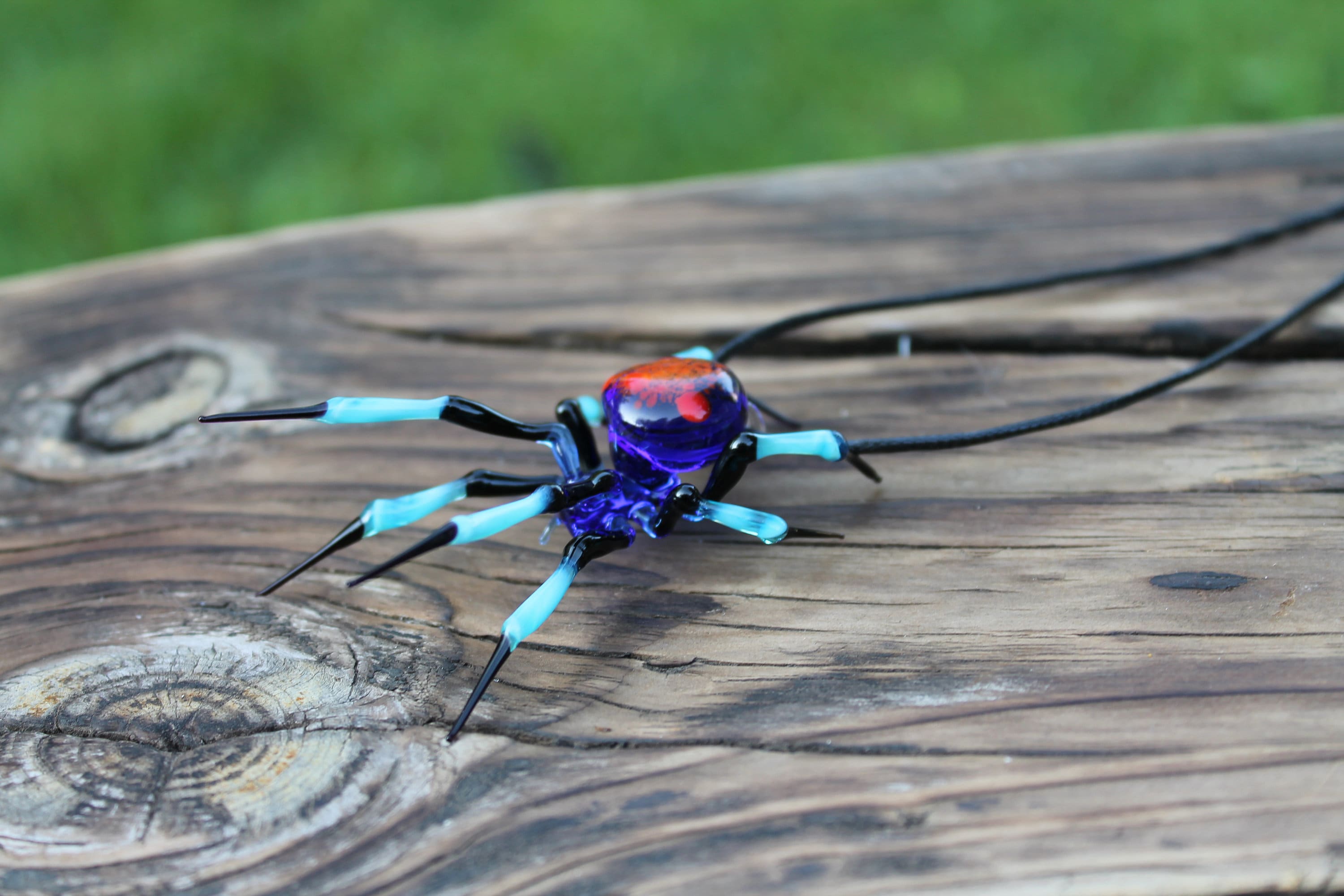 Spider Necklace, Goth Necklace, Spider Pendant, Spider Pendant, Jeweled ...